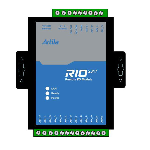 Módulo E/S analógico - RIO-2017BM - Artila Electronics - Ethernet / con ...