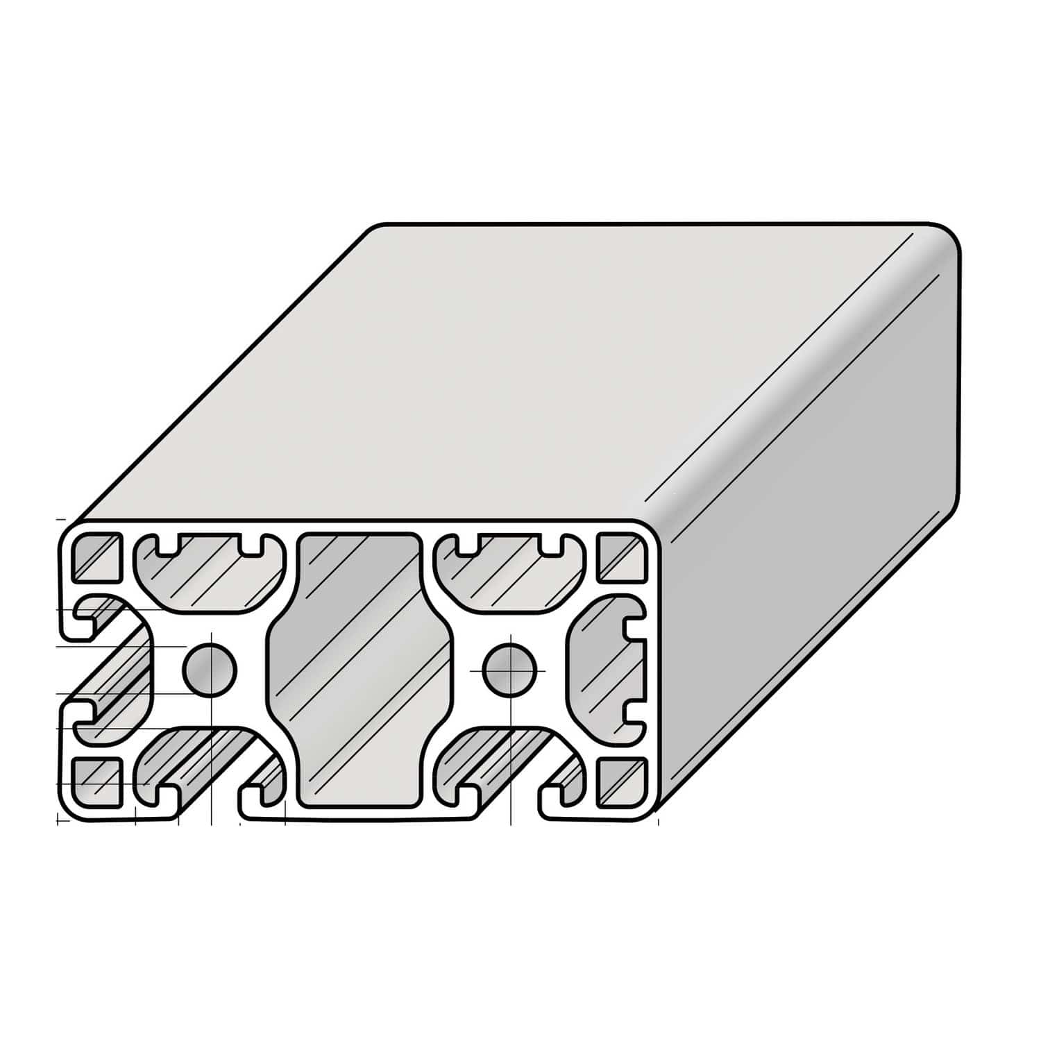 Perfil de aluminio - PRO8040L3N90 - Alváris Profile Systems GmbH ...