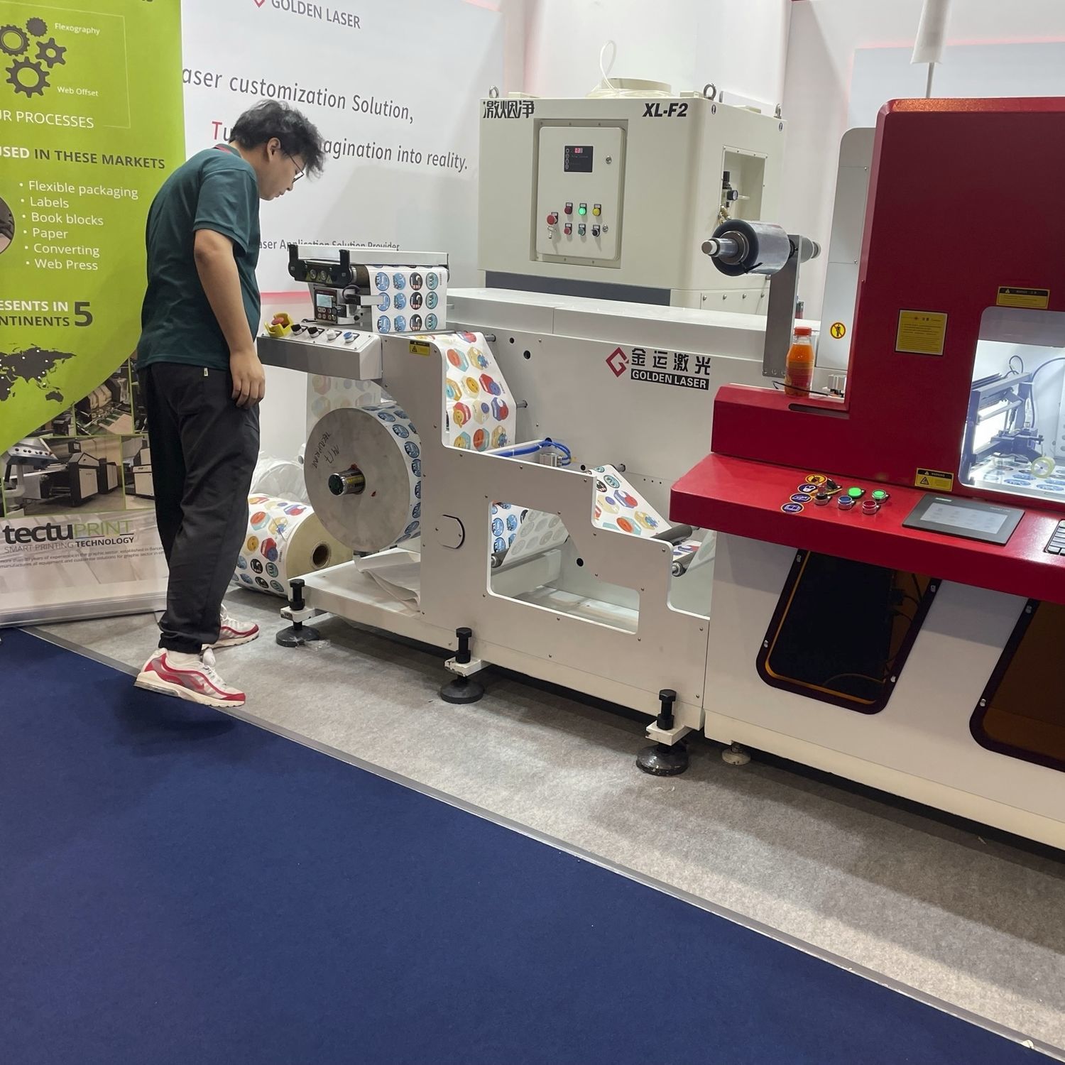 Máquina de acabado láser - TEC-LASER LC-350 - TECTUPRINT - de corte / lineal / horizontal