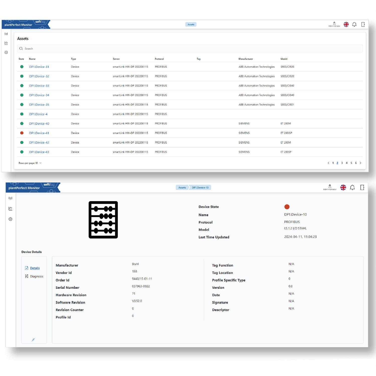 Paquete de software de supervisión - plantPerfect Monitor - Softing ...