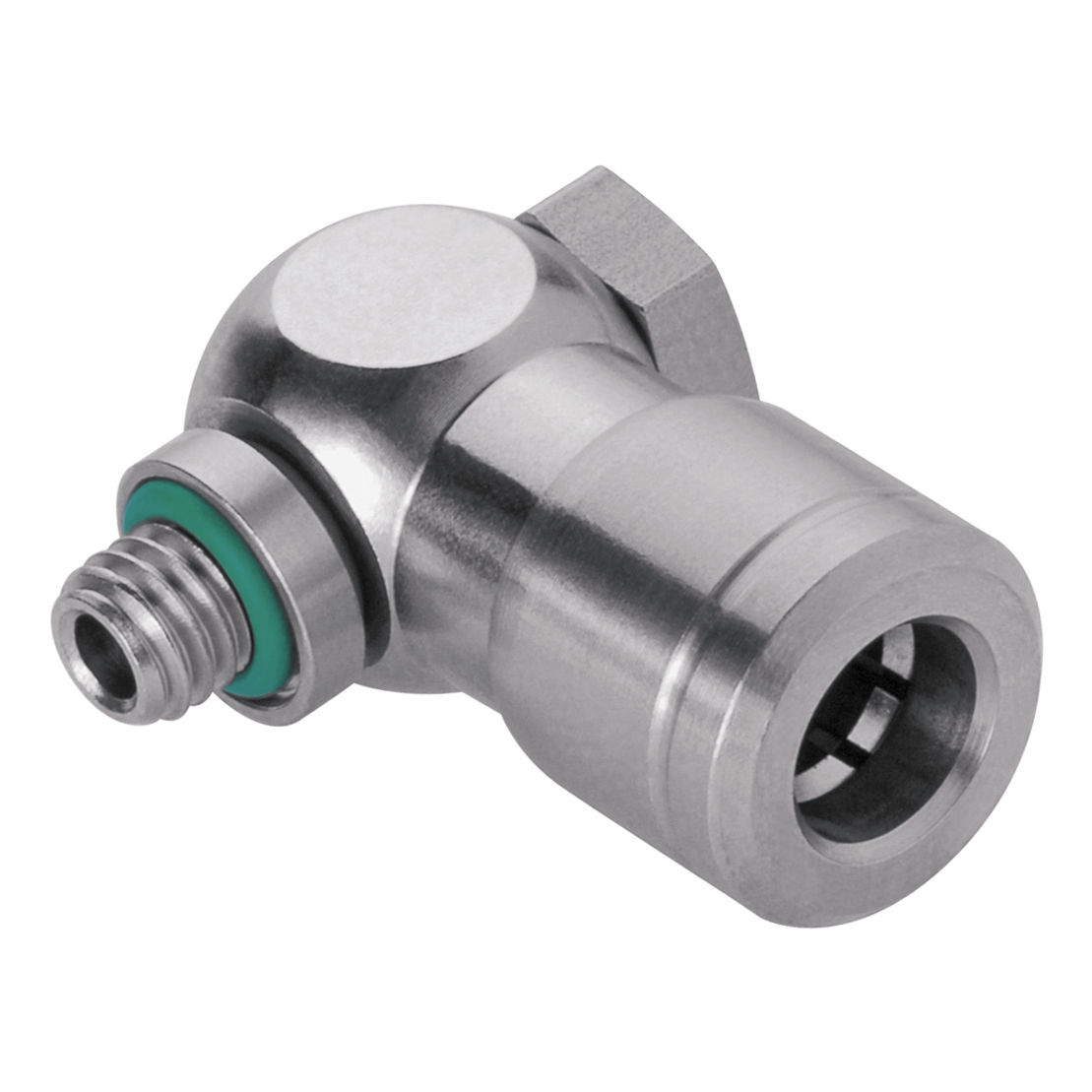 Racor neumático - 935-K - EISELE GmbH - de rosca / acodado / de acero ...