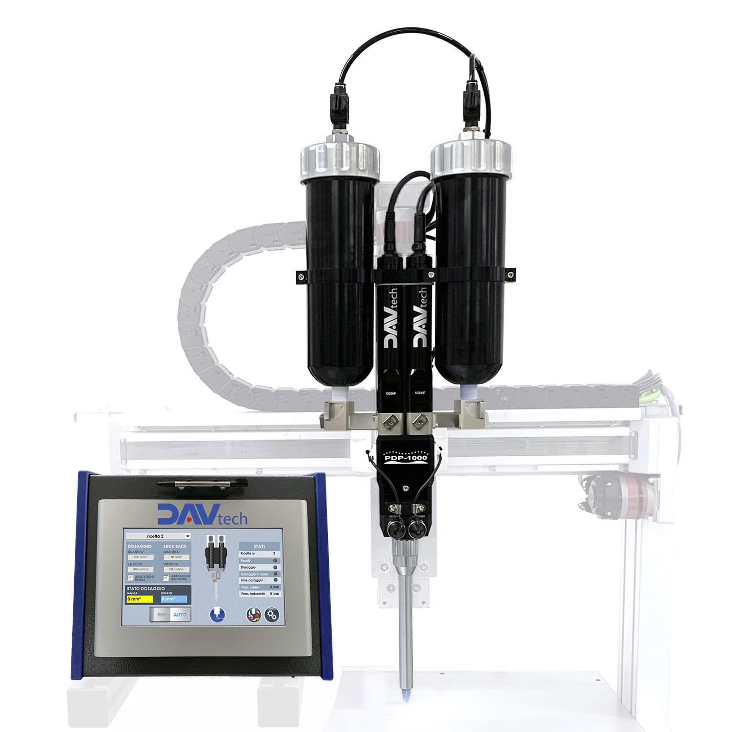 Sistema de dosificación volumétrico - DAV TECH Srl - de cola / programable / bicomponente