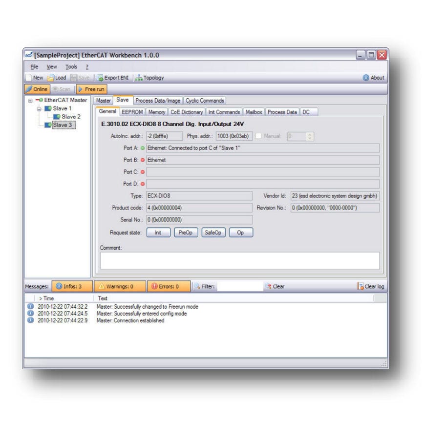 Software de supervisión - EtherCAT Workbench - esd electronics gmbh - de gestión y de ...