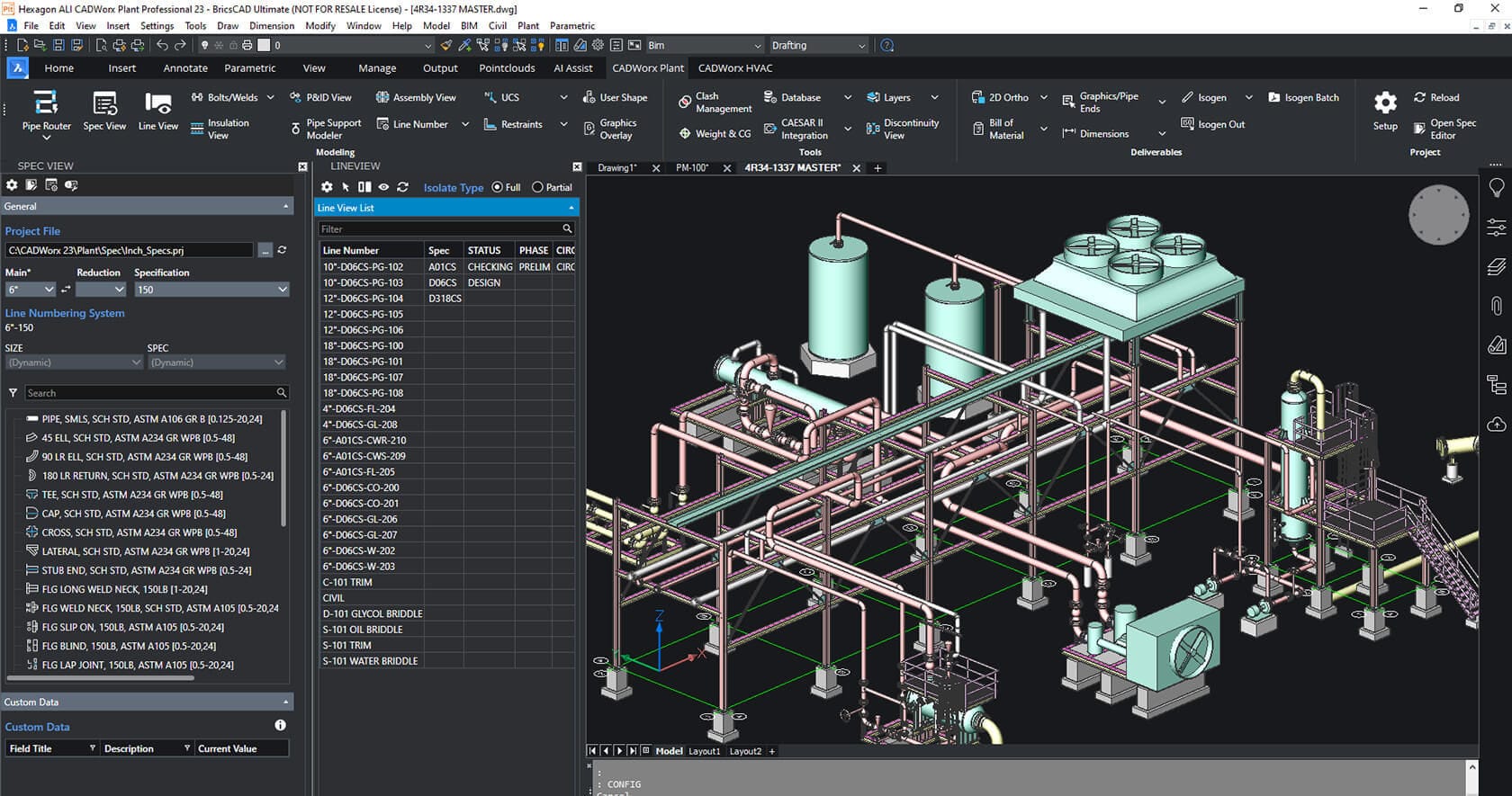 Software de CAD - CADWorx® Plant Professional - Hexagon PPM - de automatización / de creación ...