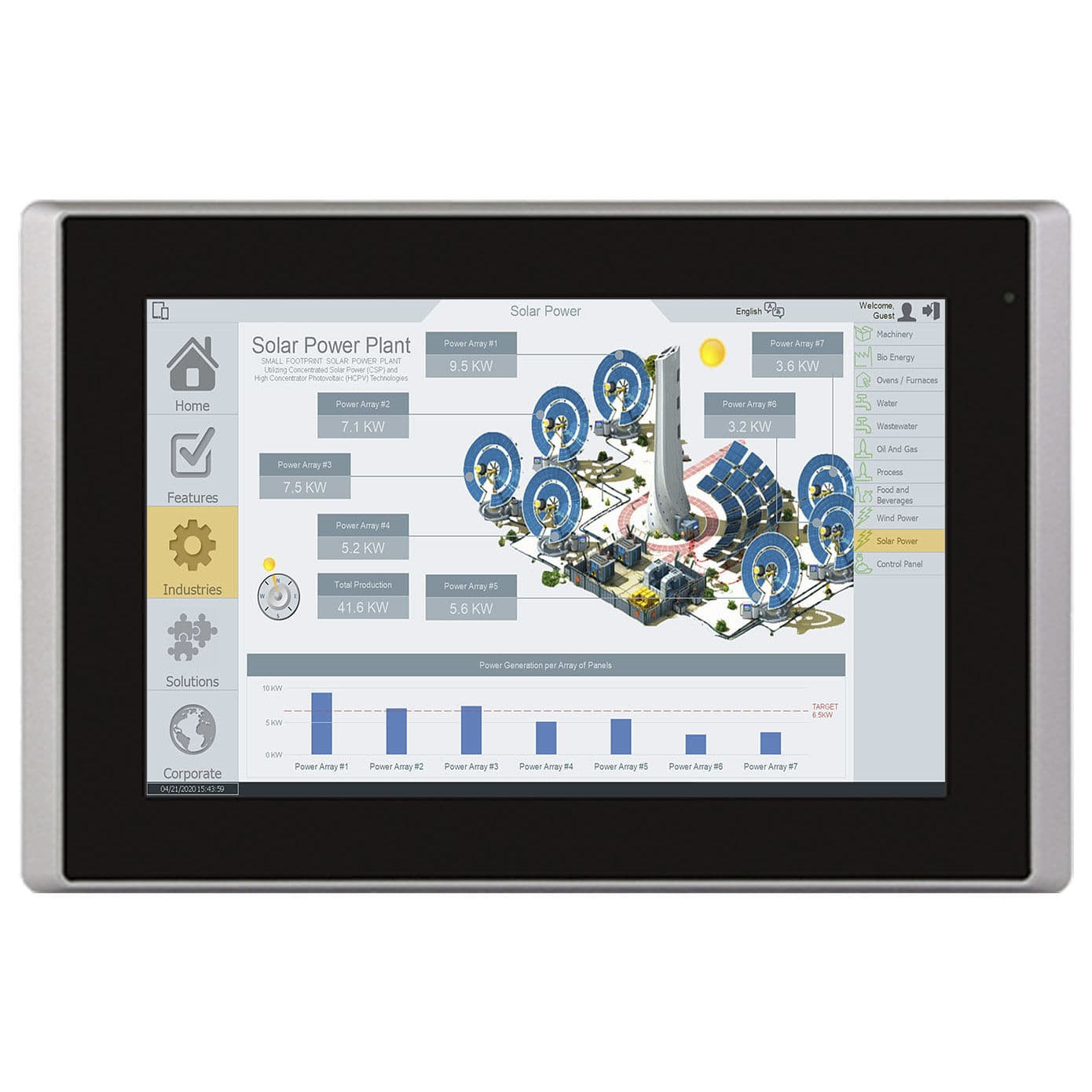 Monitor TFT-LCD - MON6010APHEB - Maple Systems - con tecnología ...