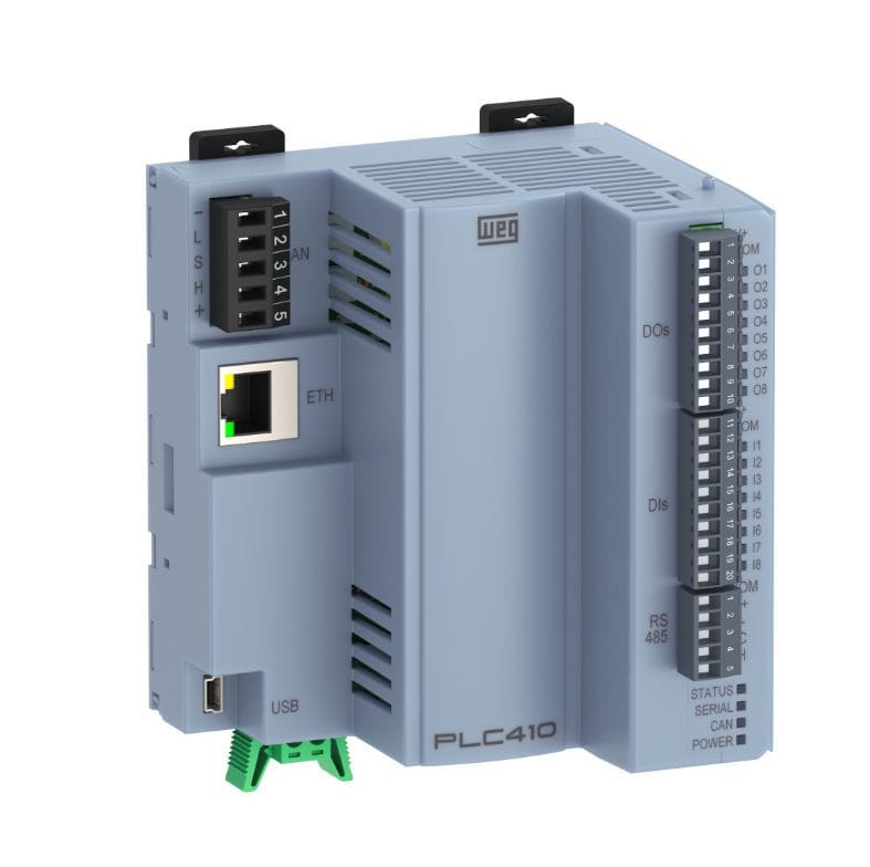 Autómata programable en riel DIN - PLC410 - WEG Gear Systems GmbH ...