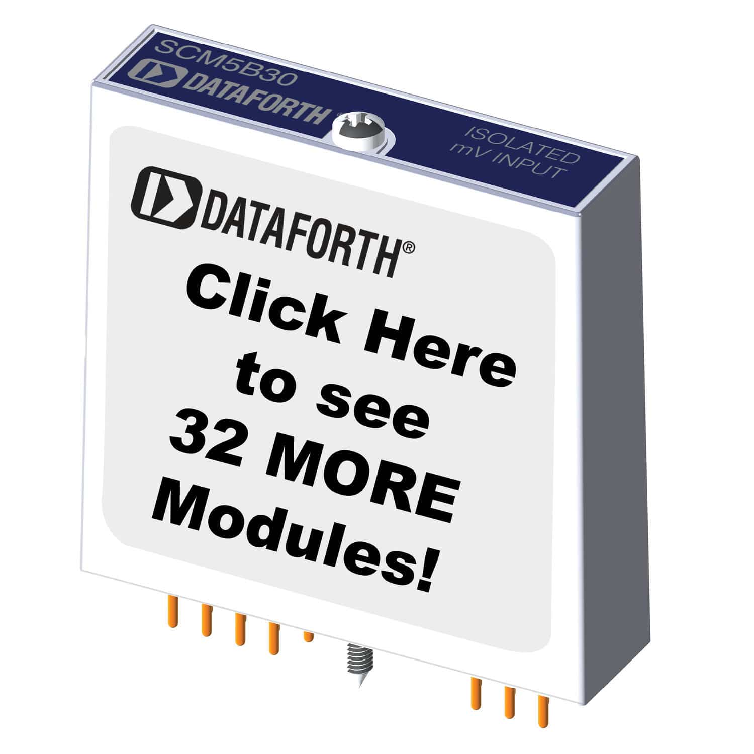 Módulo de entrada analógico - SCM5B Series - Dataforth Corporation - de tensión / para montaje ...