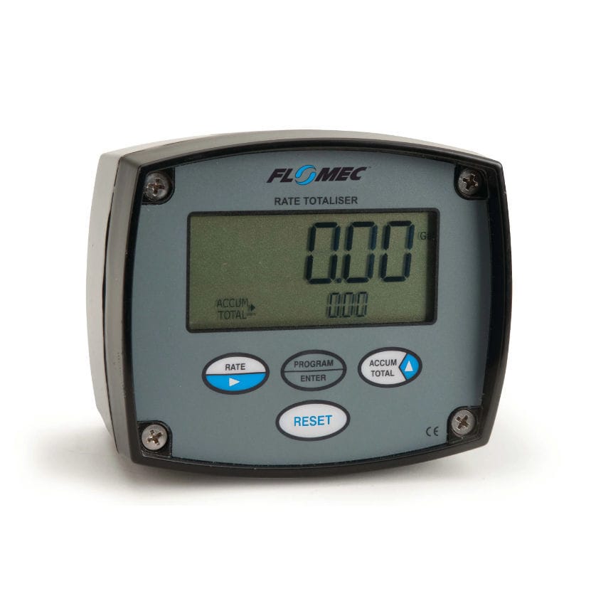 Indicador totalizador de caudal - RT40 - FLOMEC - visualizador LCD / de ...