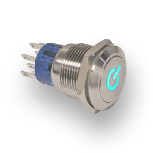 Botón pulsador táctil - ULV4 Series - E-SWITCH - antivandalismo / IP67 / con luz LED