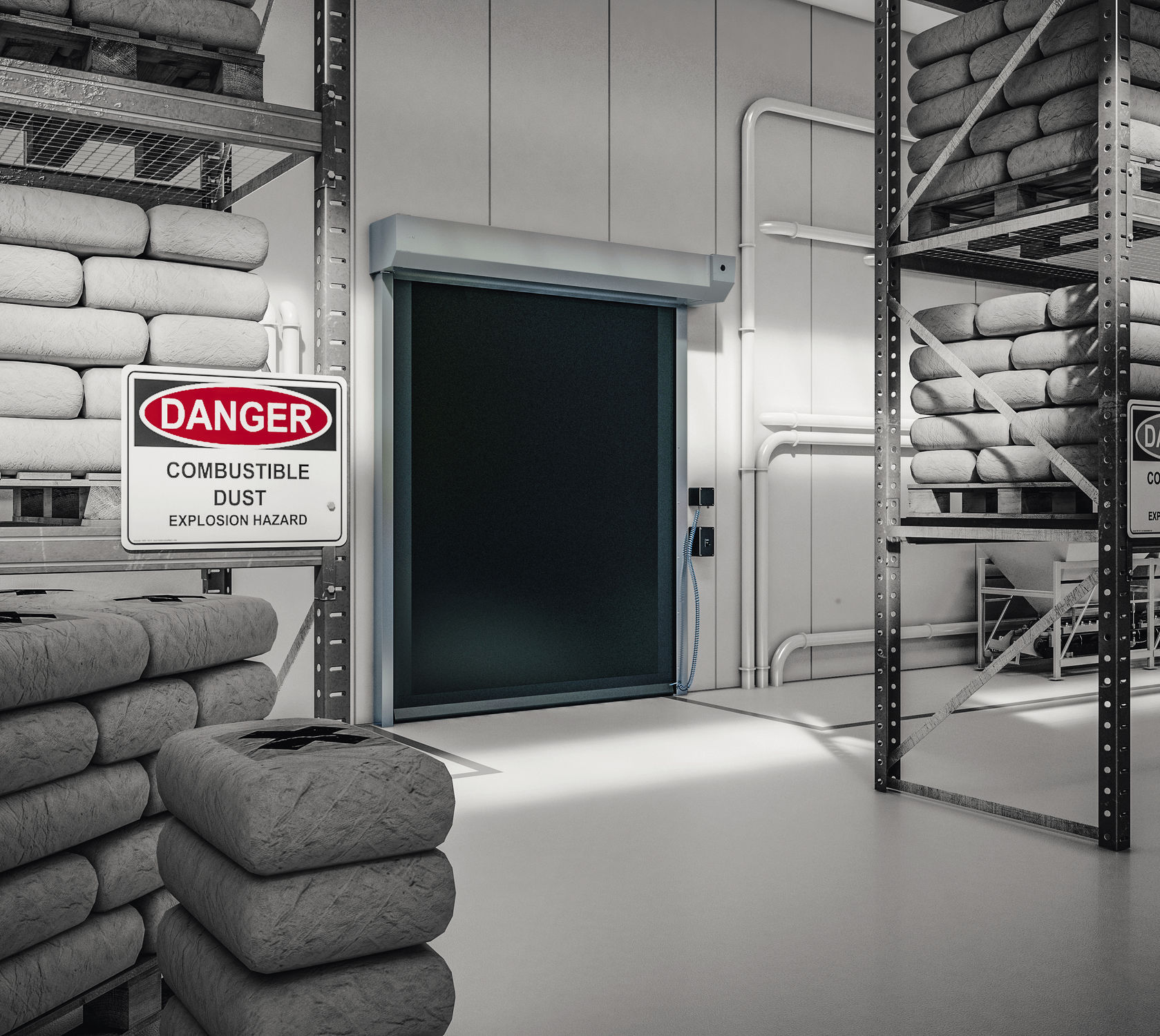 Puerta enrollable - Dynaco S-559 Atex Cat.2 All Weather - Entrematic ...