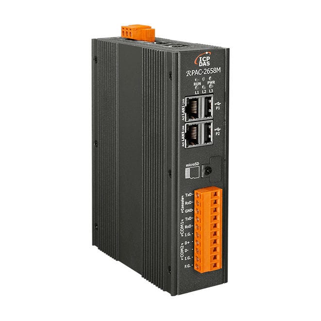 PAC en riel DIN - RPAC-2658M - ICP-DAS - por red Ethernet / redundante / en tiempo real