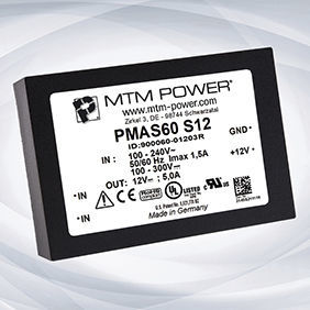 Alimentación eléctrica encapsulada - MAS60 S series - MTM Power Messtechnik Mellenbach GmbH - DC ...