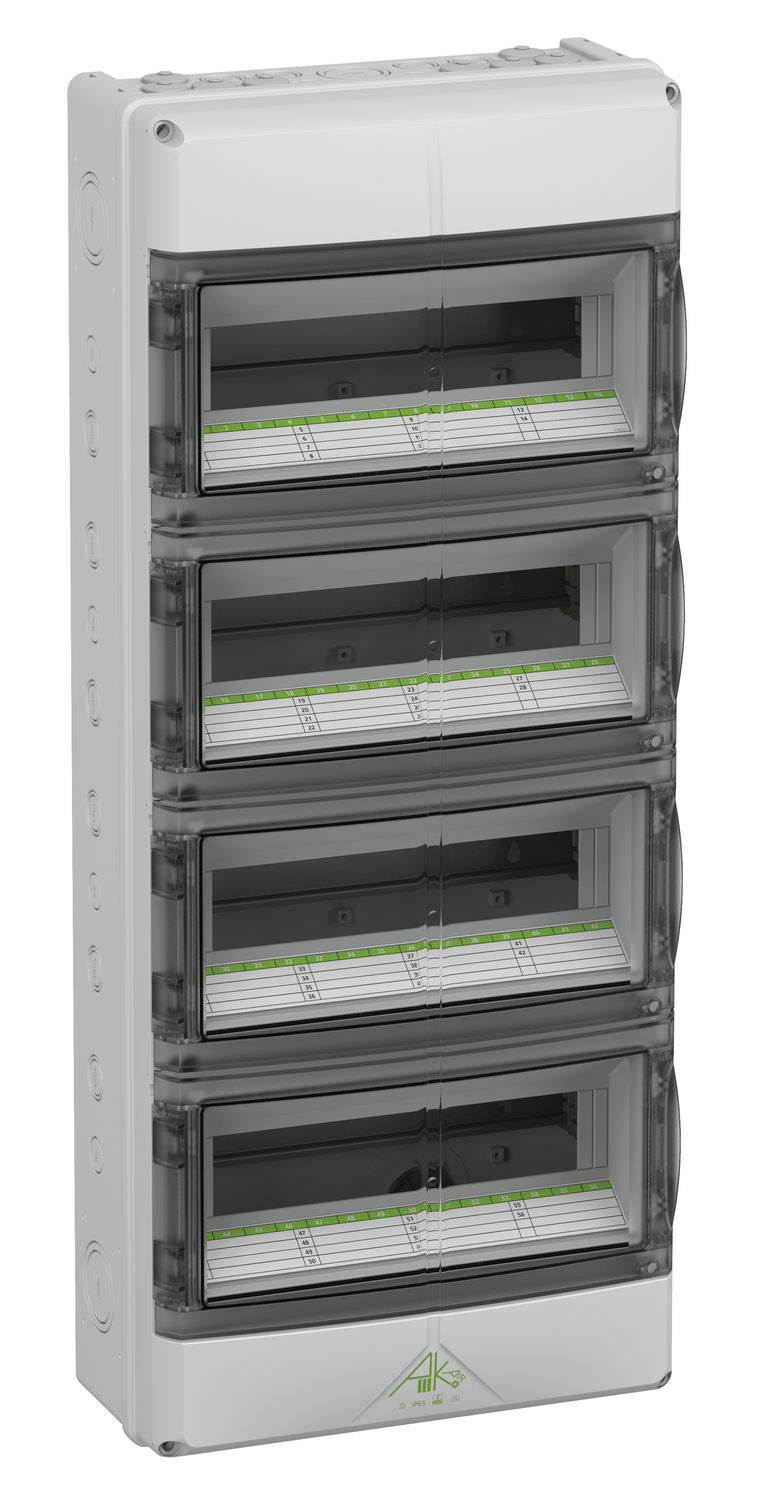 Caja eléctrica modular / de policarbonato / para rack para distribución ...