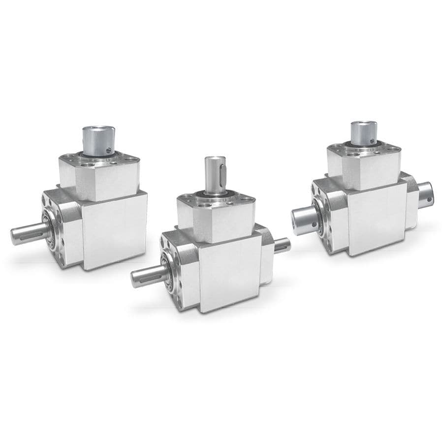 Reenvío angular de engranajes cónicos - 66/4UC - FIAMA - 90° / de acero inoxidable / de aluminio