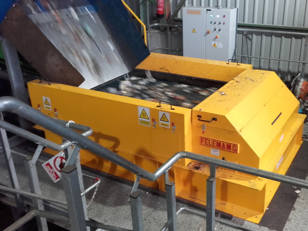 Separador de metales no ferrosos - FELEMAMG - magnético de rodillo ...