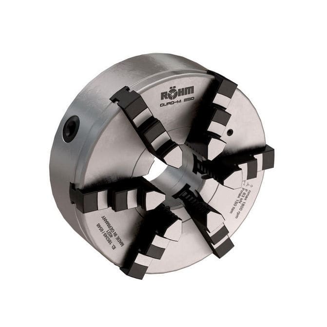 Mandril de torno 6 mordazas - Duro-M - RÖHM GmbH - con centro hueco ...