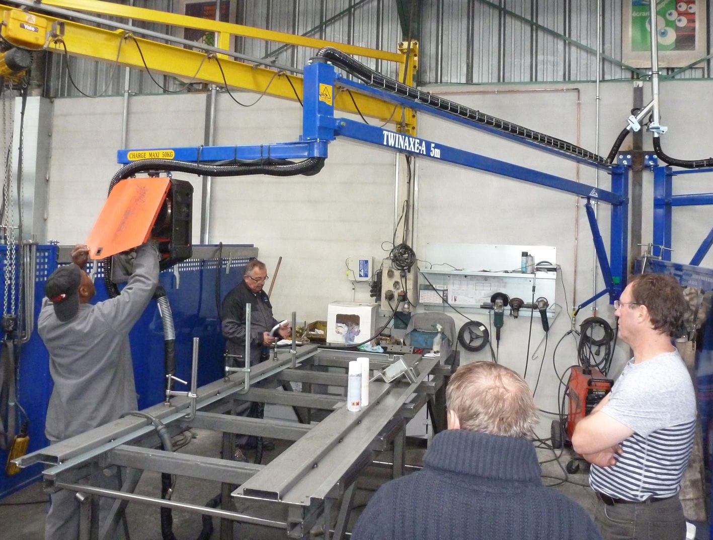 Grúa pluma articulada - TWINAXE/SIMPLAXE - Engmar - de soldadura / móvil