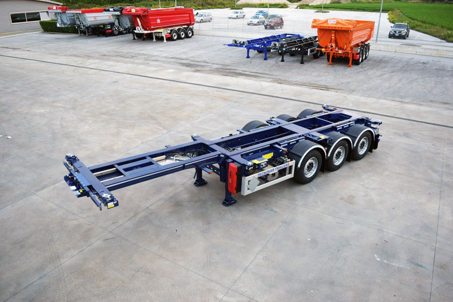 Semiremolque plataforma - galileo - TECNOKAR TRAILERS SRL - de 3 ejes / de acoplamiento