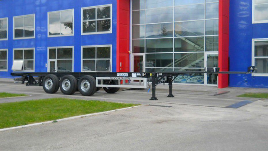 Semiremolque plataforma - TMF - TECNOKAR TRAILERS SRL - de 3 ejes / de acoplamiento