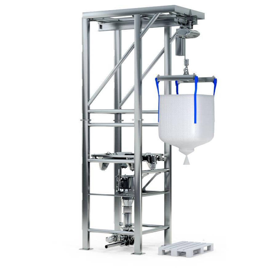 Estación de llenado de big-bag con dispositivo de elevación - NEU-JKF ...