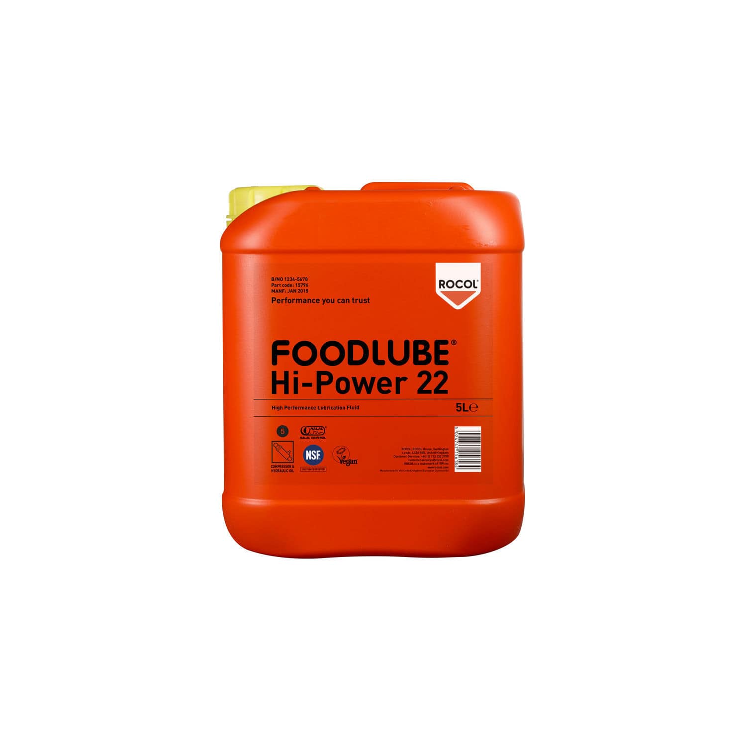 Aceite de lubricación - FOODLUBE® - ROCOL - sintético / para compresor ...
