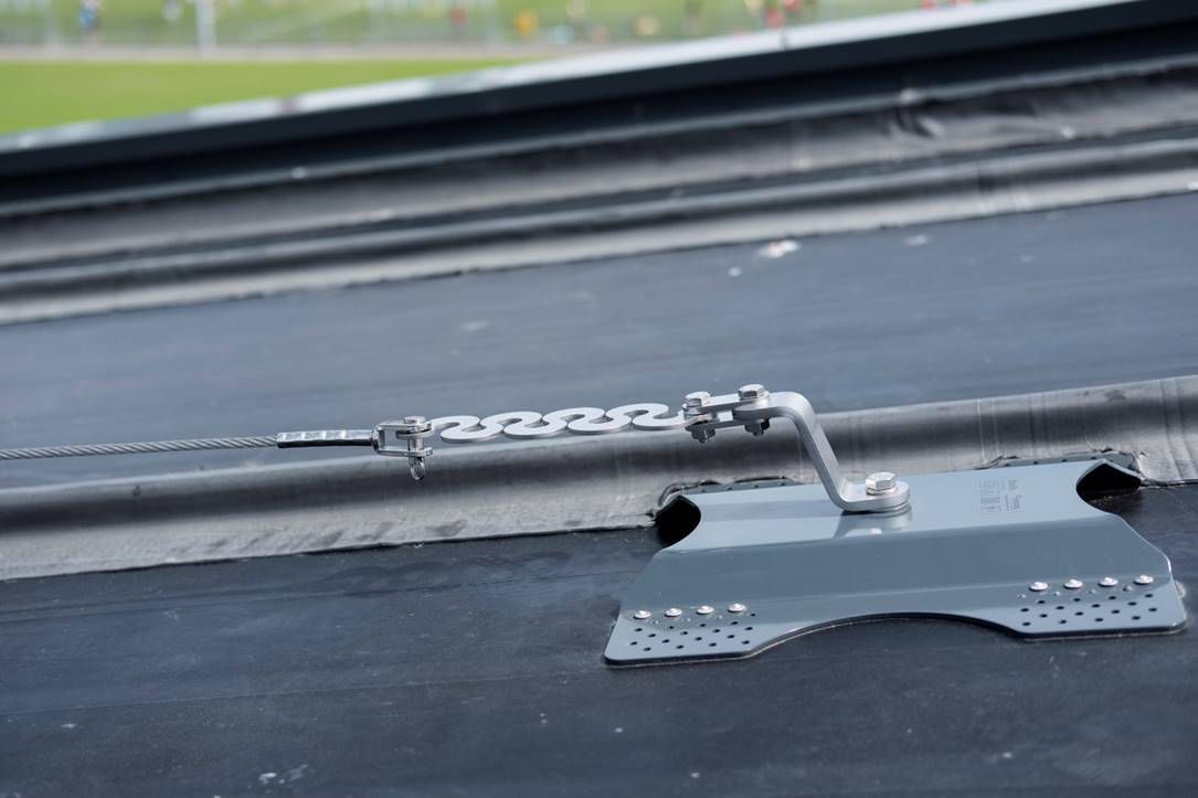 Línea de vida horizontal - STEELFIX - Eyecatcher BV - anticaída