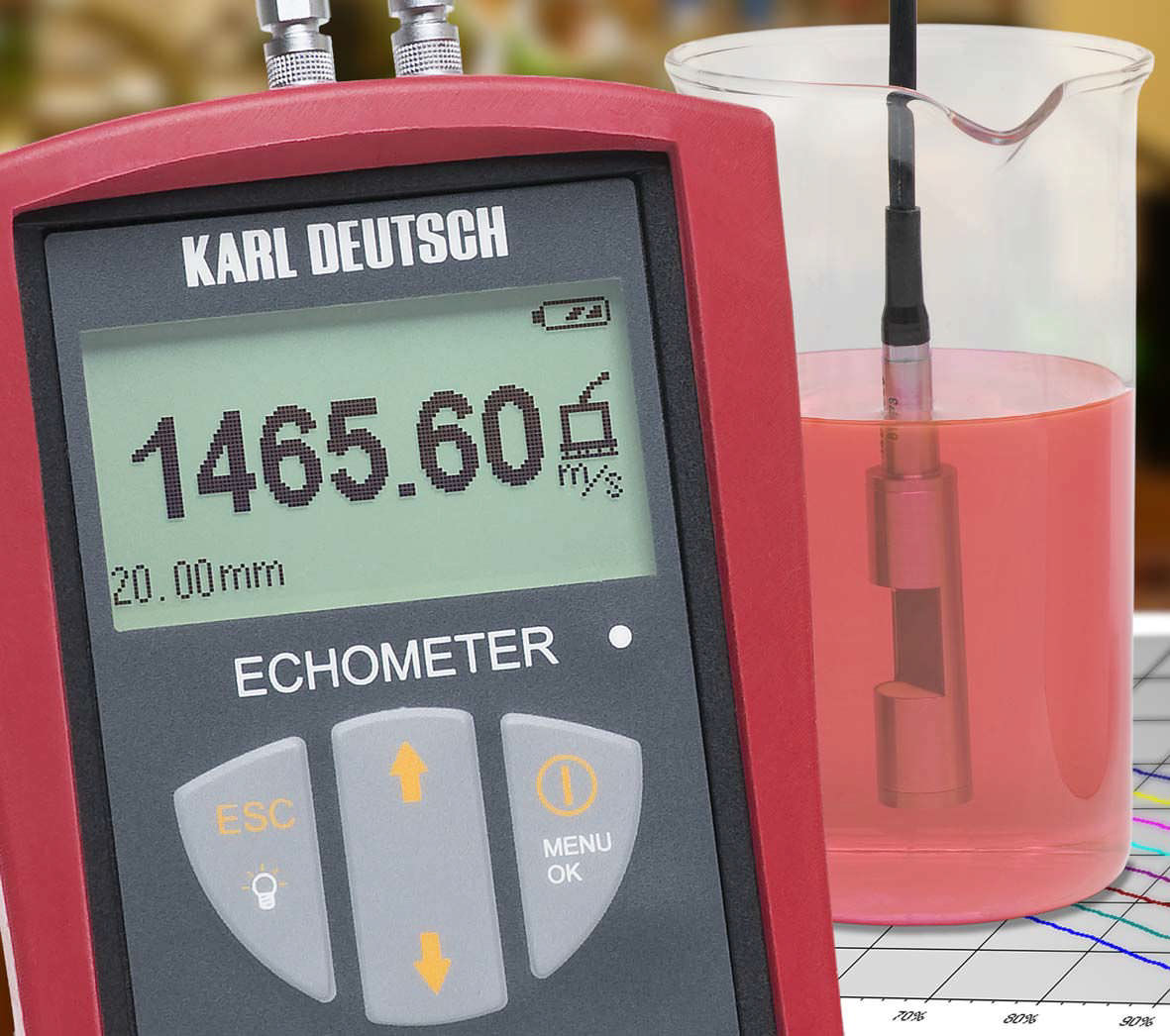 Densímetro de concentración - ECHOMETER 1076 K - KARL DEUTSCH - portátil