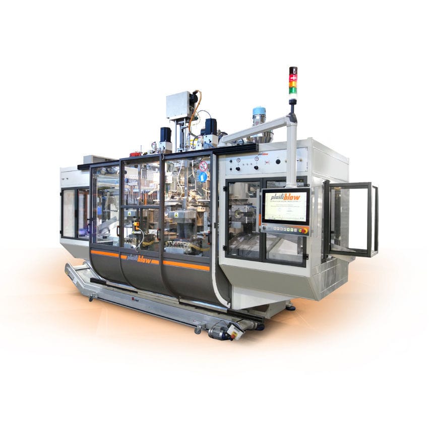 Extrusora sopladora - Plastiblow - para botellas / con dos estaciones ...