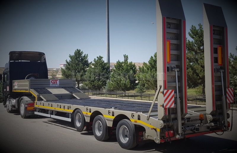 Semiremolque plataforma - Gt Semi Trailers - góndola de cama rebajada / de 3 ejes / de acoplamiento