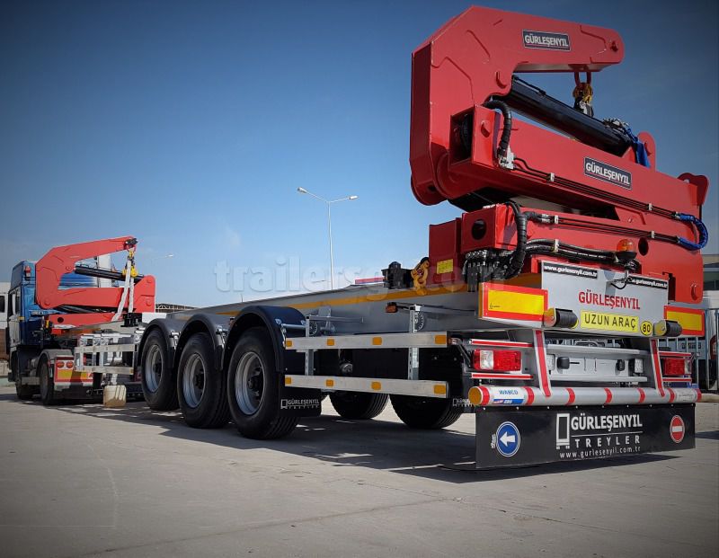Semiremolque de 3 ejes - Gt Semi Trailers - para contenedores / de carga transversal / de autocarga