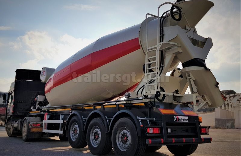 Semiremolque silo - Gt Semi Trailers - de 3 ejes / de acoplamiento / para hormigón