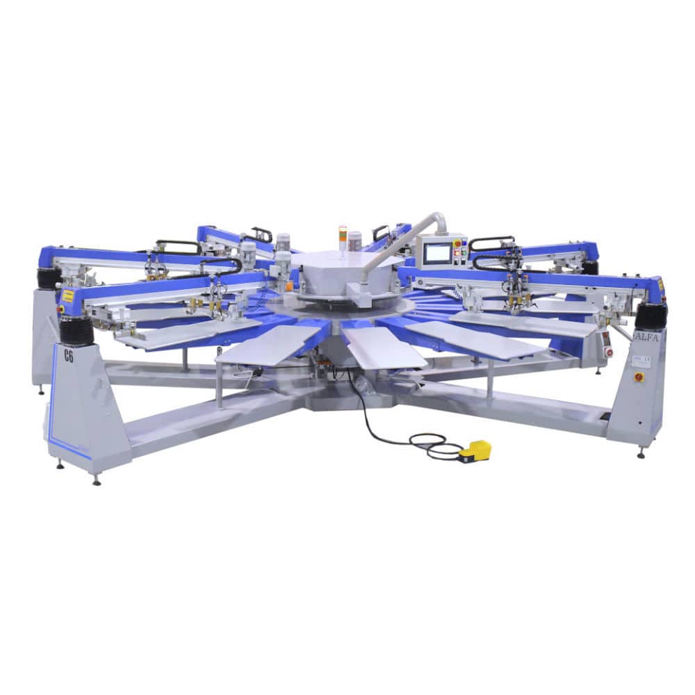 Máquina de serigrafia automática - Alfa Plus - TEK-IND - de color / para textiles