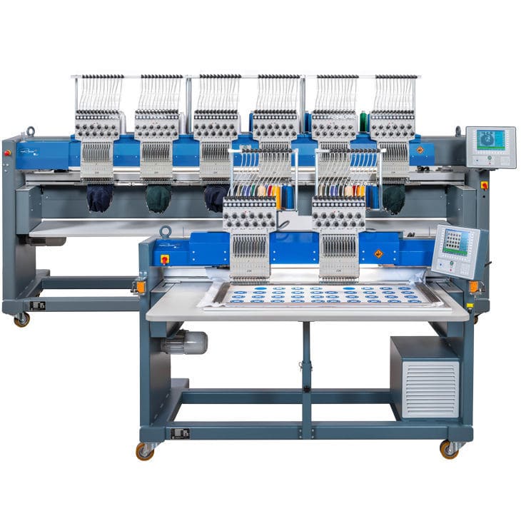 Máquina bordadora 12 cabezales - RACER - ZSK STICKMASCHINEN - con 12 agujas