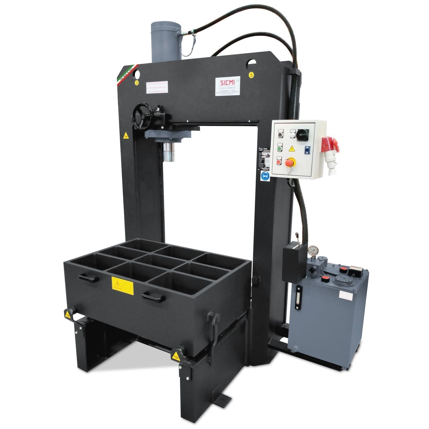 Prensa hidráulica - PBM 100 - SICMI - con control manual / de enderezar ...