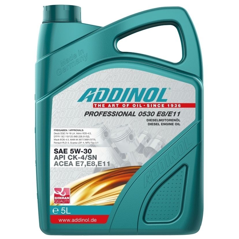 Aceite de lubricación - PROFESSIONAL 0530 E8 E11 - ADDINOL Lube Oil ...