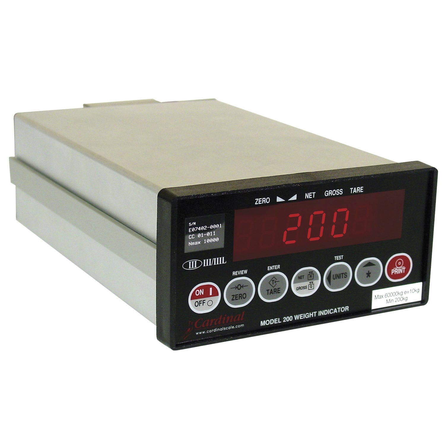 Indicador de pesaje con visualizador led - 200 - Cardinal Scale ...