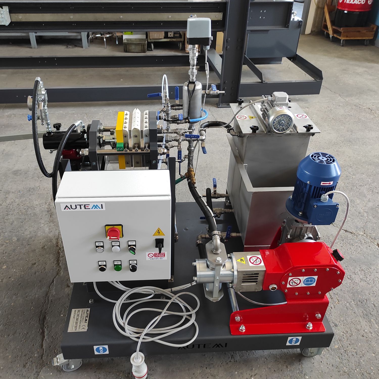 Filtro-prensa para laboratorio - Autemi s.r.l. - de viga lateral ...