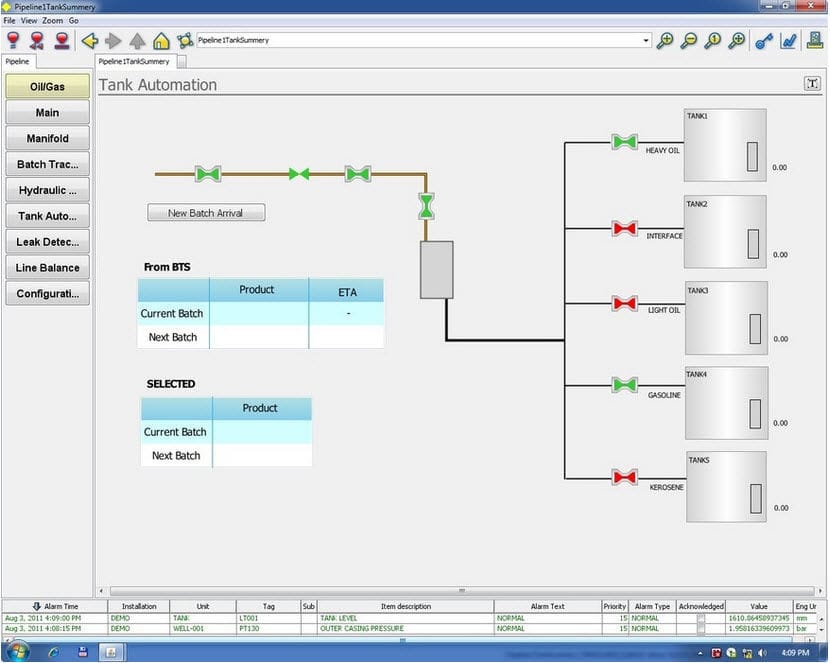 Software de gestión / de adquisición de datos / de SCADA / de proceso ...