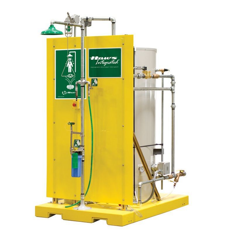 Cabina de ducha de pie - 8760 - Haws Corporation - con lavaojos y ...