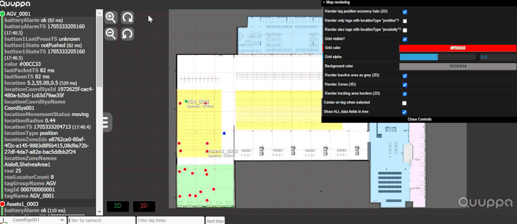 Software de posicionamiento - QPE - Quuppa Oy - de localización / nube