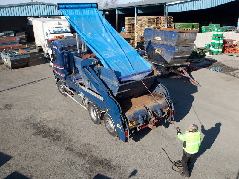 Sistema de enlonado neumático - MINI HYCOVER - Transcover - de aluminio