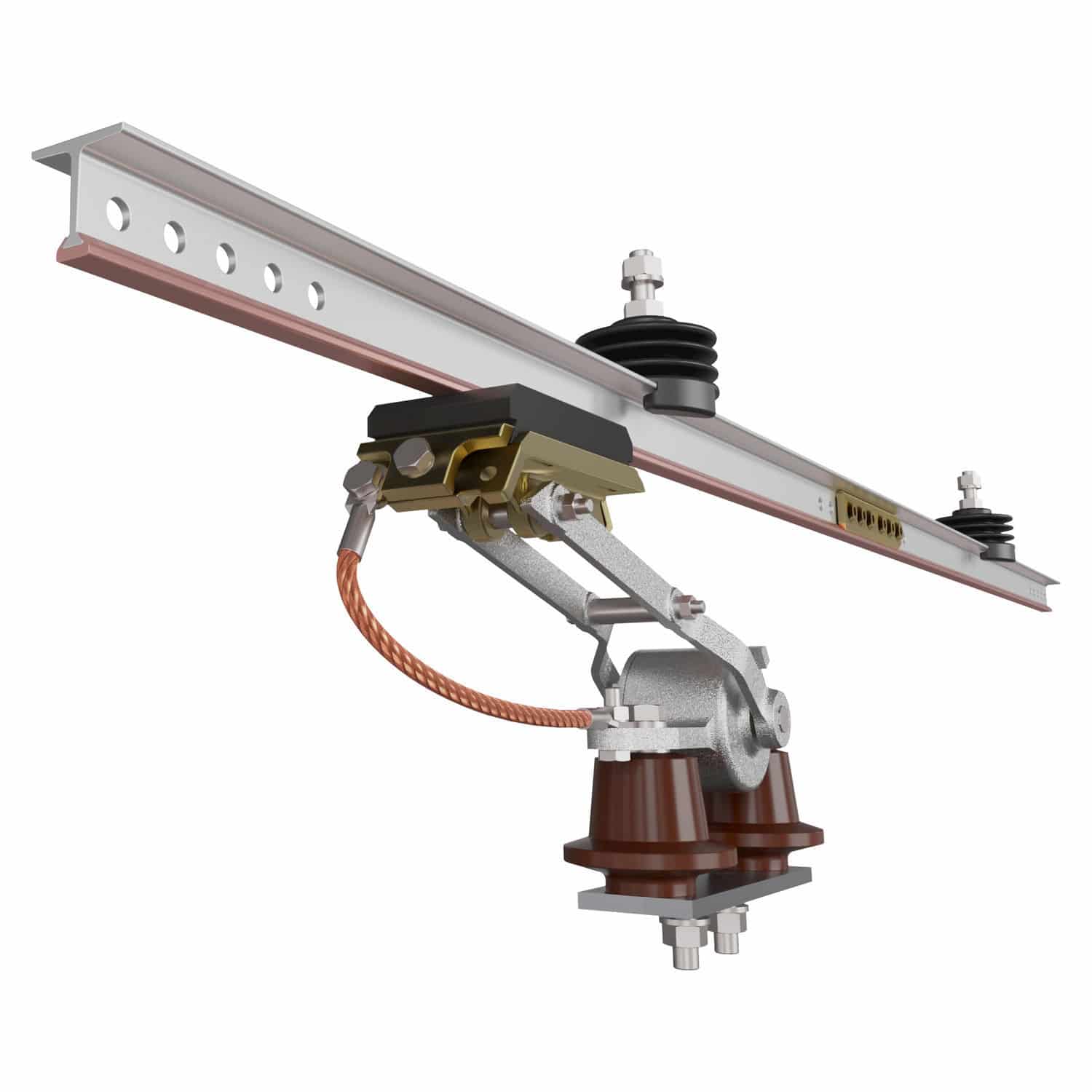 Riel conductor abierto - VAHLE - de cobre / de potencia / a prueba de ...