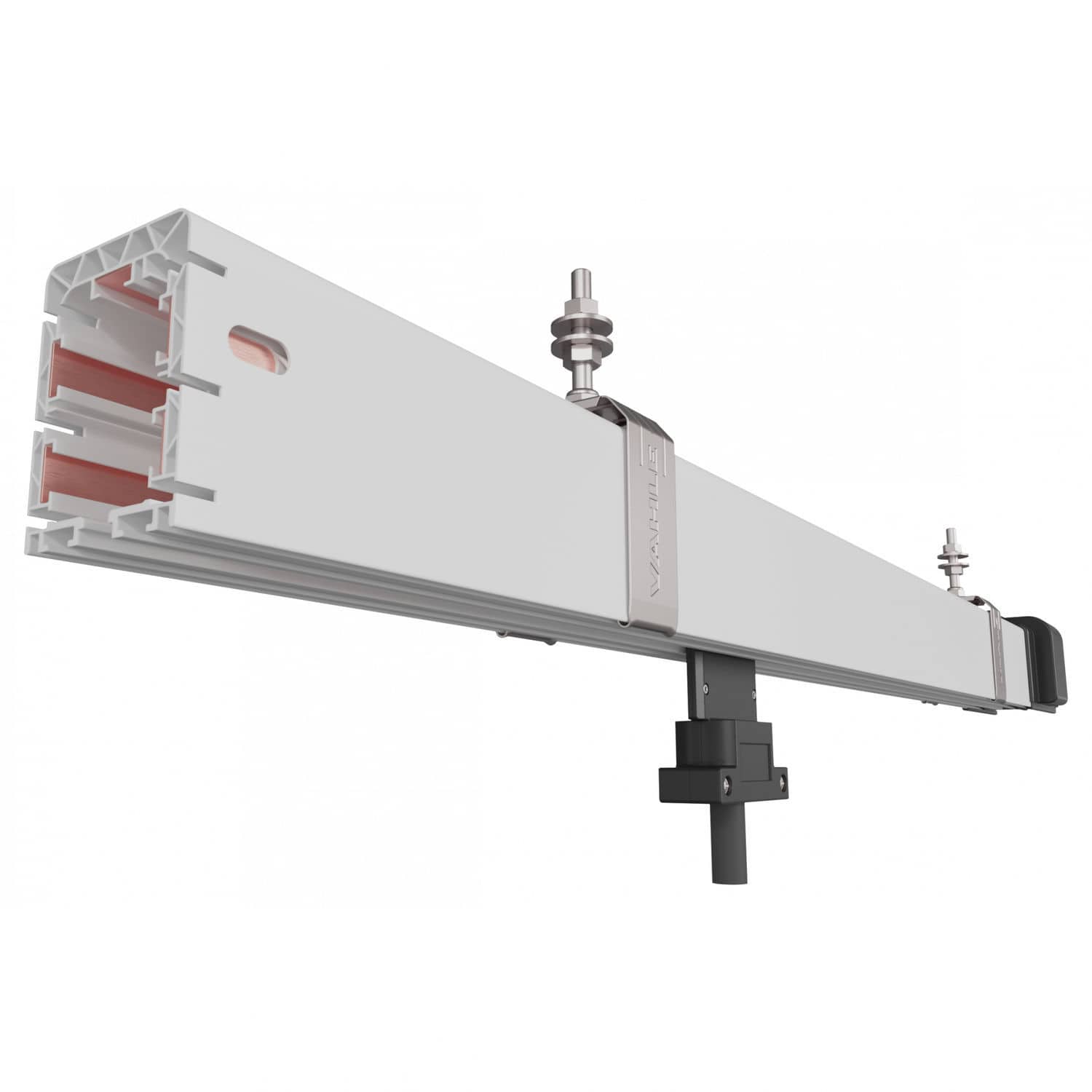 Riel conductor de PVC - KBH - VAHLE - de cobre / aislado / de potencia