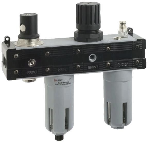 Filtro regulador lubricador de aire comprimido - T210 series - AIGNEP - de vacío