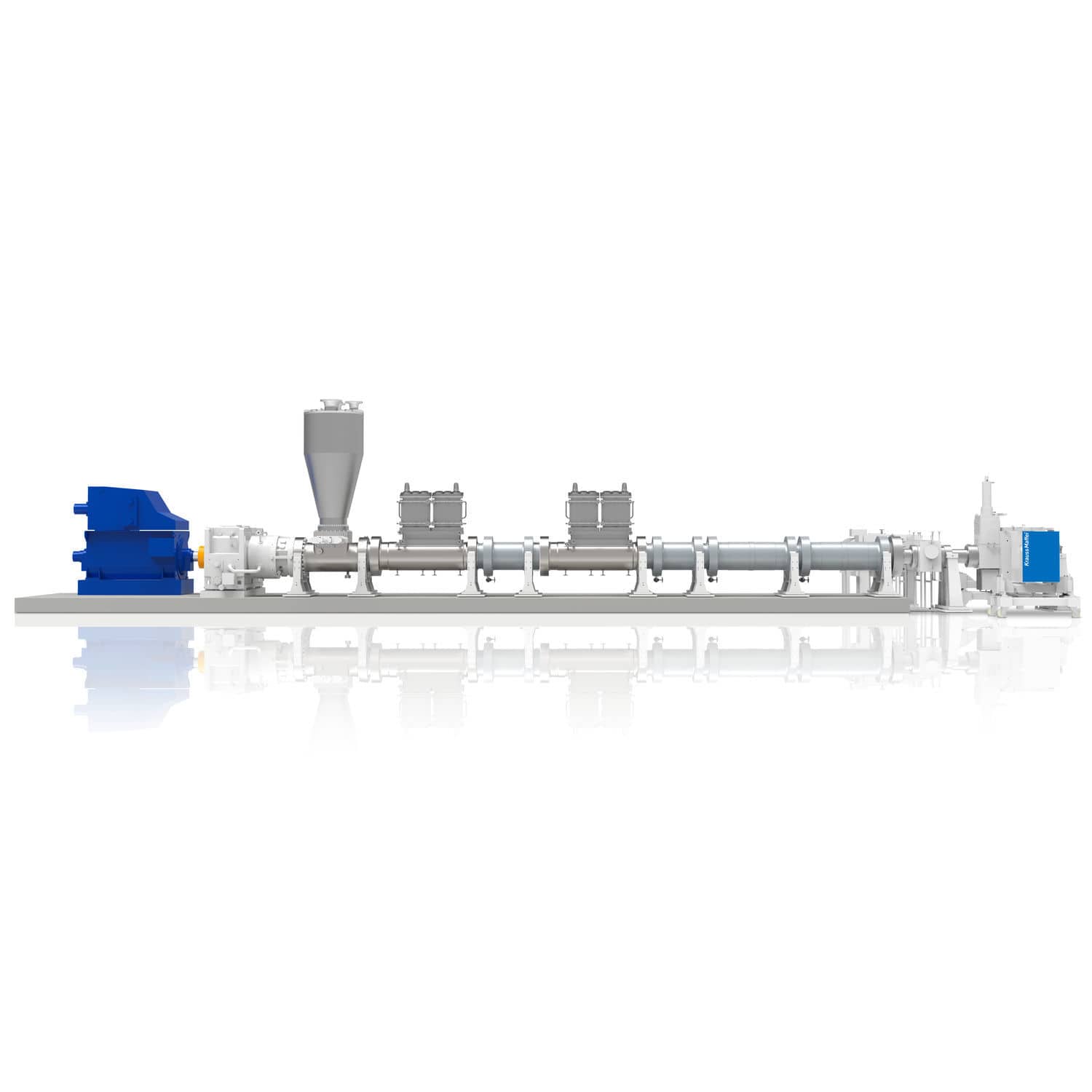 Extrusora de un husillo - KE - KraussMaffei - para PE / para PS