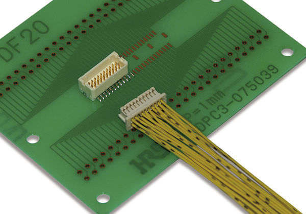Conector hilo a tarjeta - DF20 series - Hirose Electric Europe B.V. - SMT / paralelo / de engaste