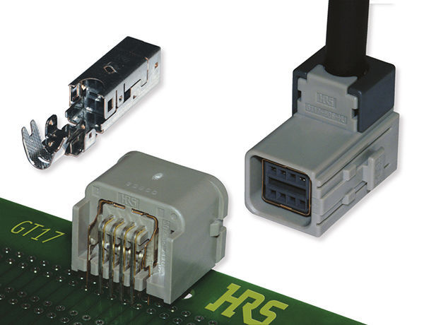 Conector RF - GT17 series - Hirose Electric Europe B.V. - USB / rectangular / de engaste
