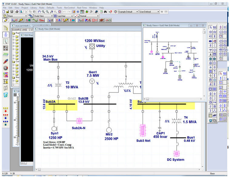 Paquete De Software De Gesti n One Line Diagram Etap