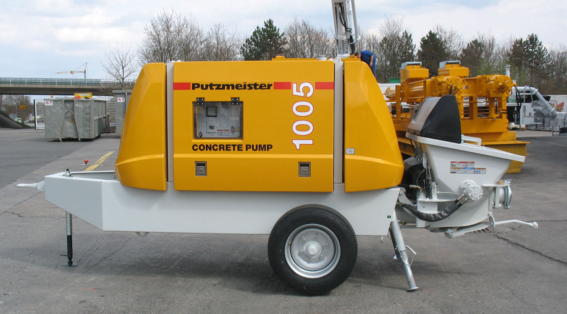 Bomba para hormigón estacionaria / para obra - BSA 1005 E C - Putzmeister