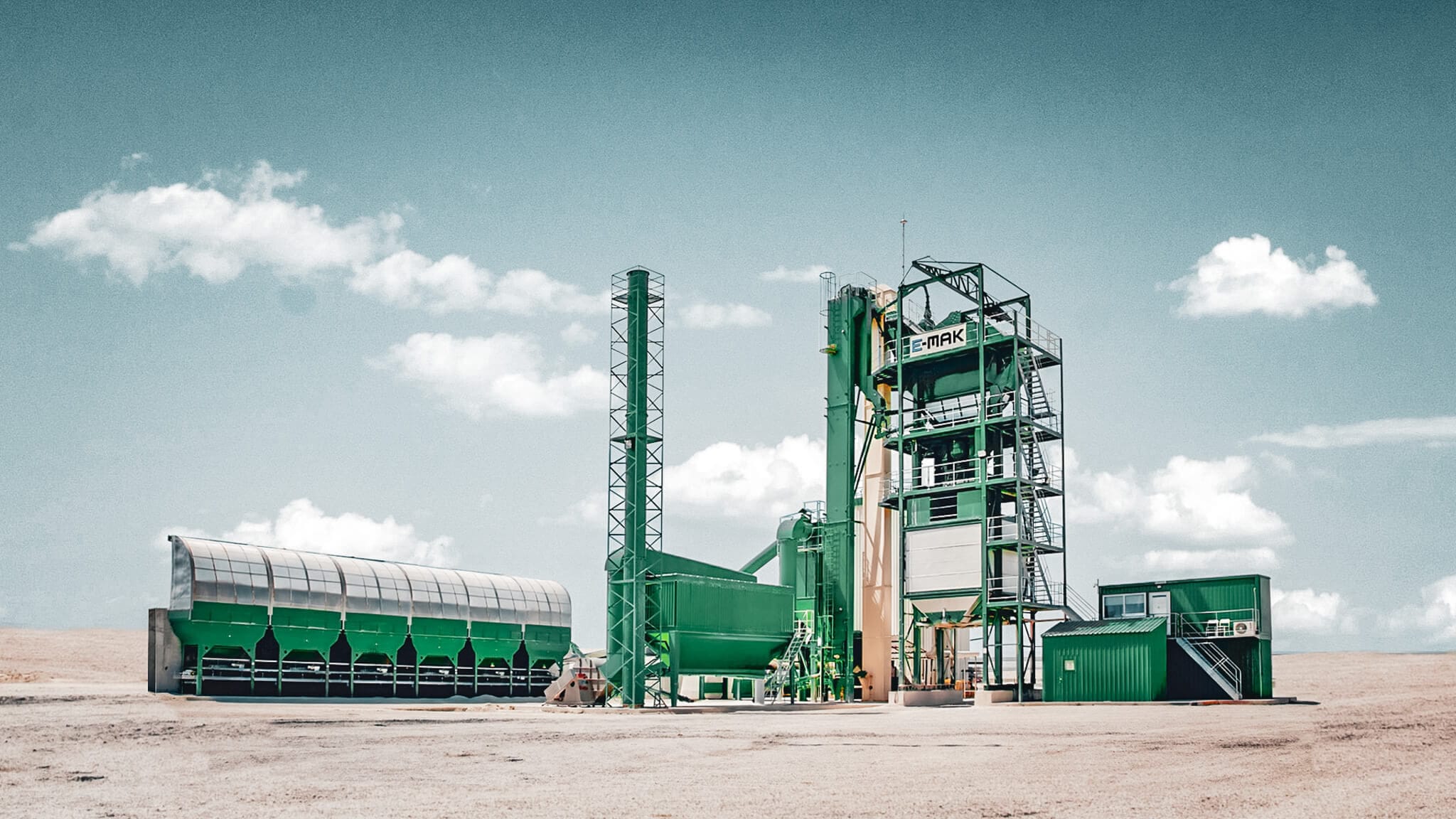Planta de asfalto estacionaria - Green Type - E-mak